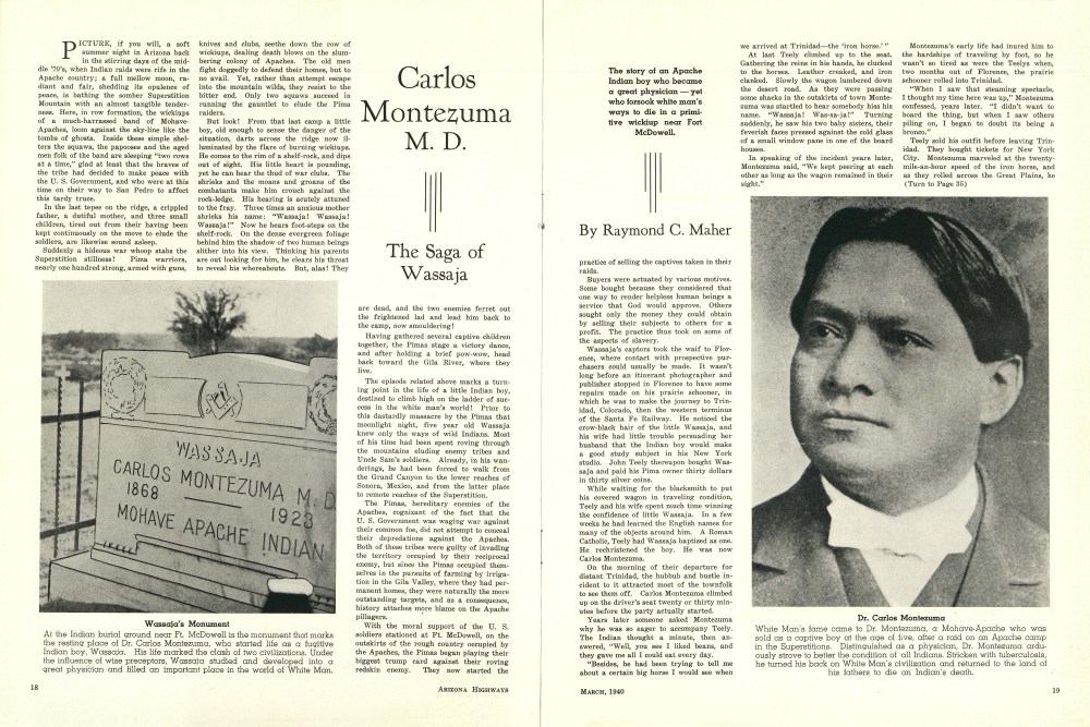 Carlos Montezuma, M. D.- The Saga of Wassaja | Arizona Highways